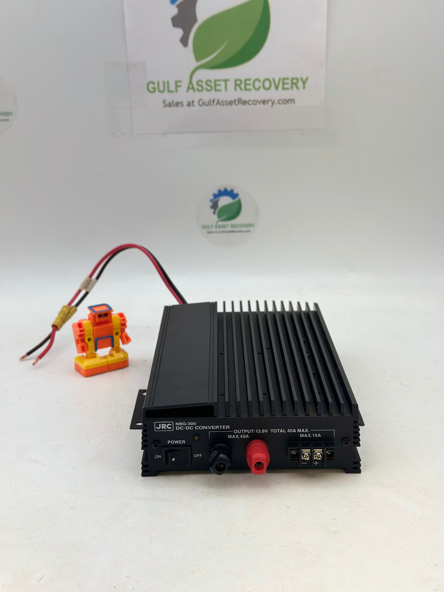 JRC NBG-300 DC-DC Converter, 13.8VDC 40A, 15A (Used) – Gulf Asset Recovery
