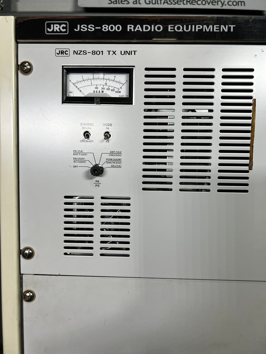 JRC JSS-800 Radio Equipment w/ NZS-801 TX Unit, NBL-801 Power Supply ( – Gulf Asset Recovery