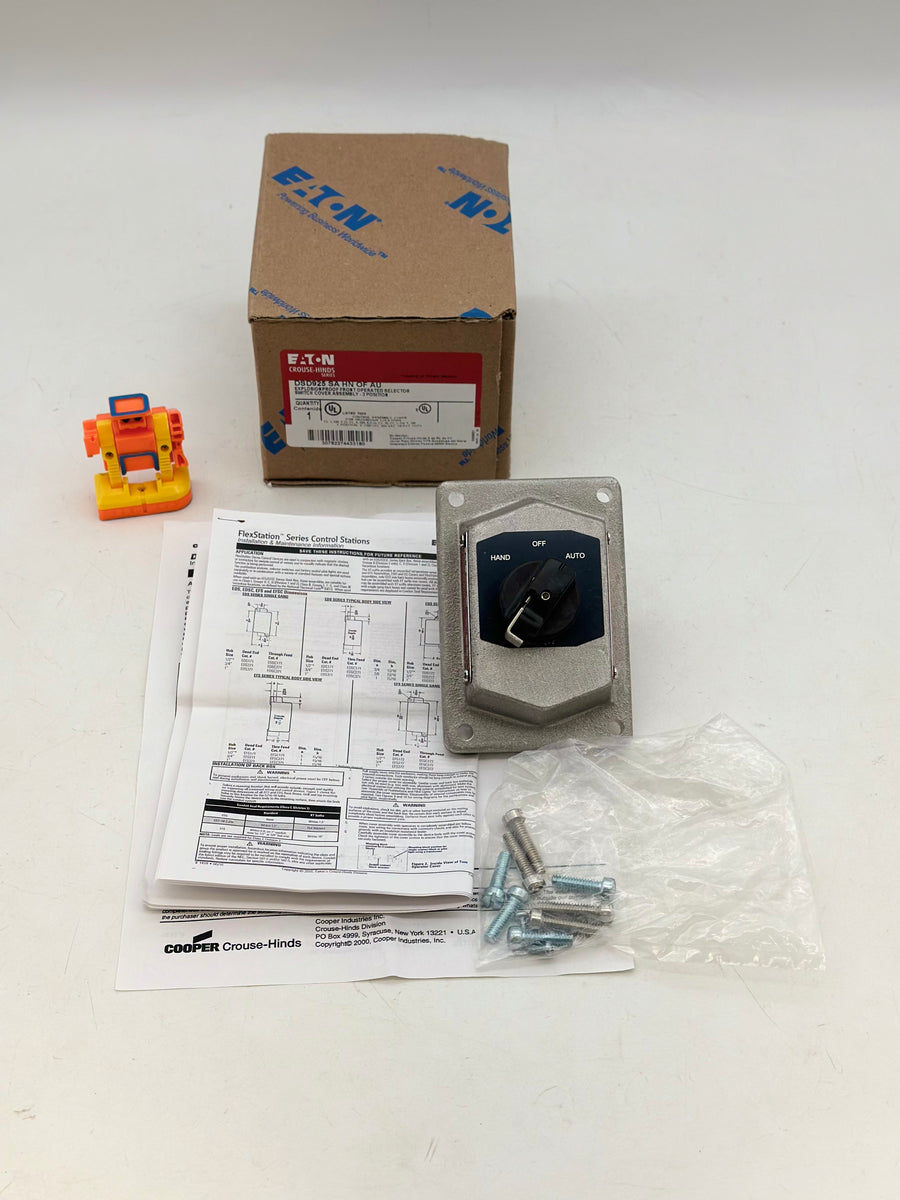 Eaton Crouse-Hinds DSD925-SA-HN-OF-AU Ex. Proof Front Op. Selector (Ne – Gulf Asset Recovery