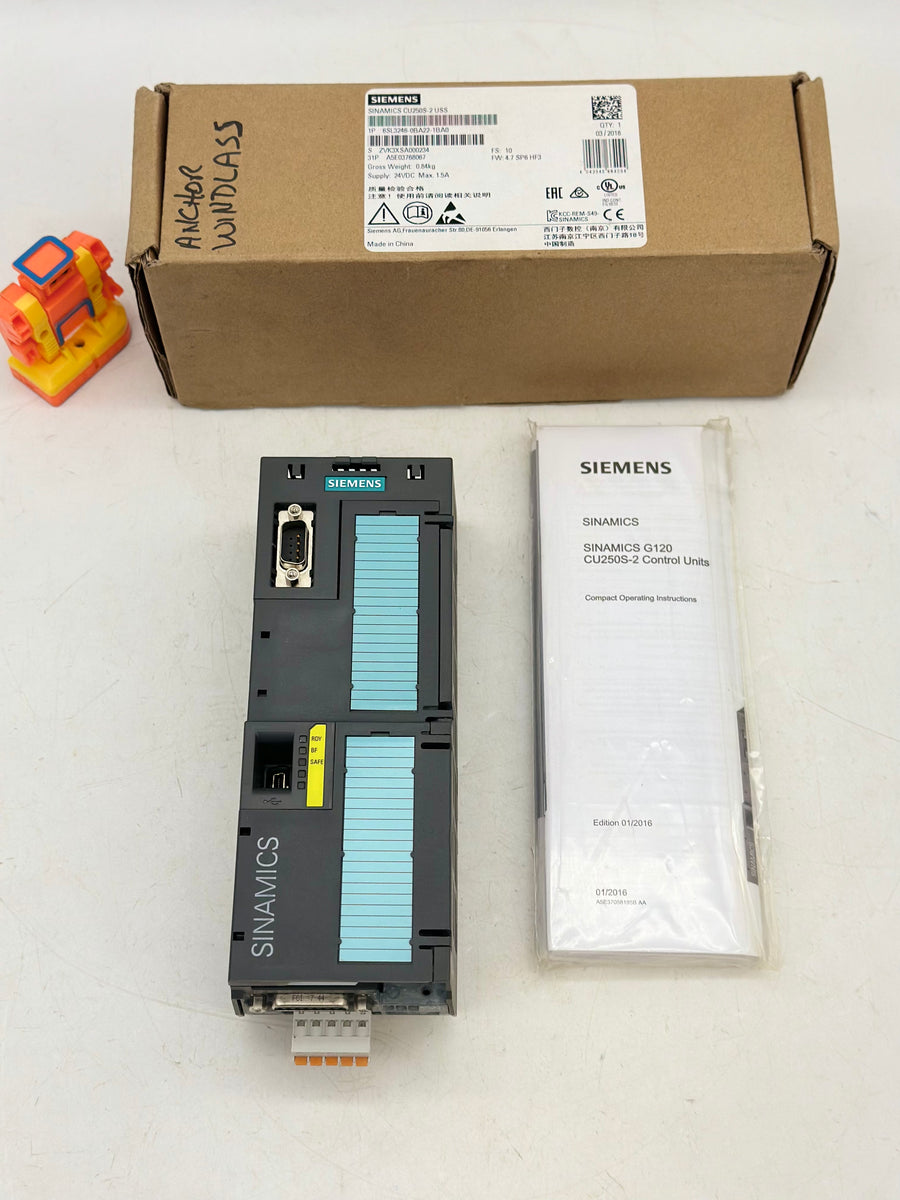 Siemens 6SL3246-0BA22-1BA0 Sinamics CU250S-2 USS Control Unit (New ...