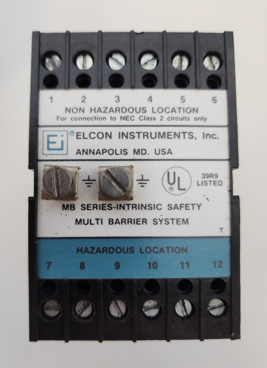 Elcon Instruments MB4/4/18+18+/F Intrinsic Safety Multi Barrier System ...
