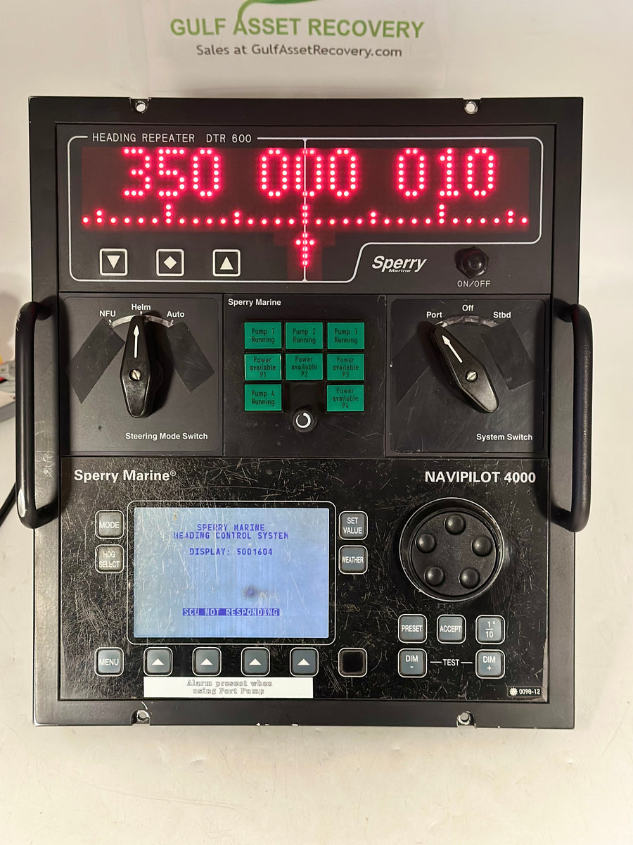 Sperry Marine Navipilot 4000 Control Unit w/ DTR 600 Repeater, Switche ...