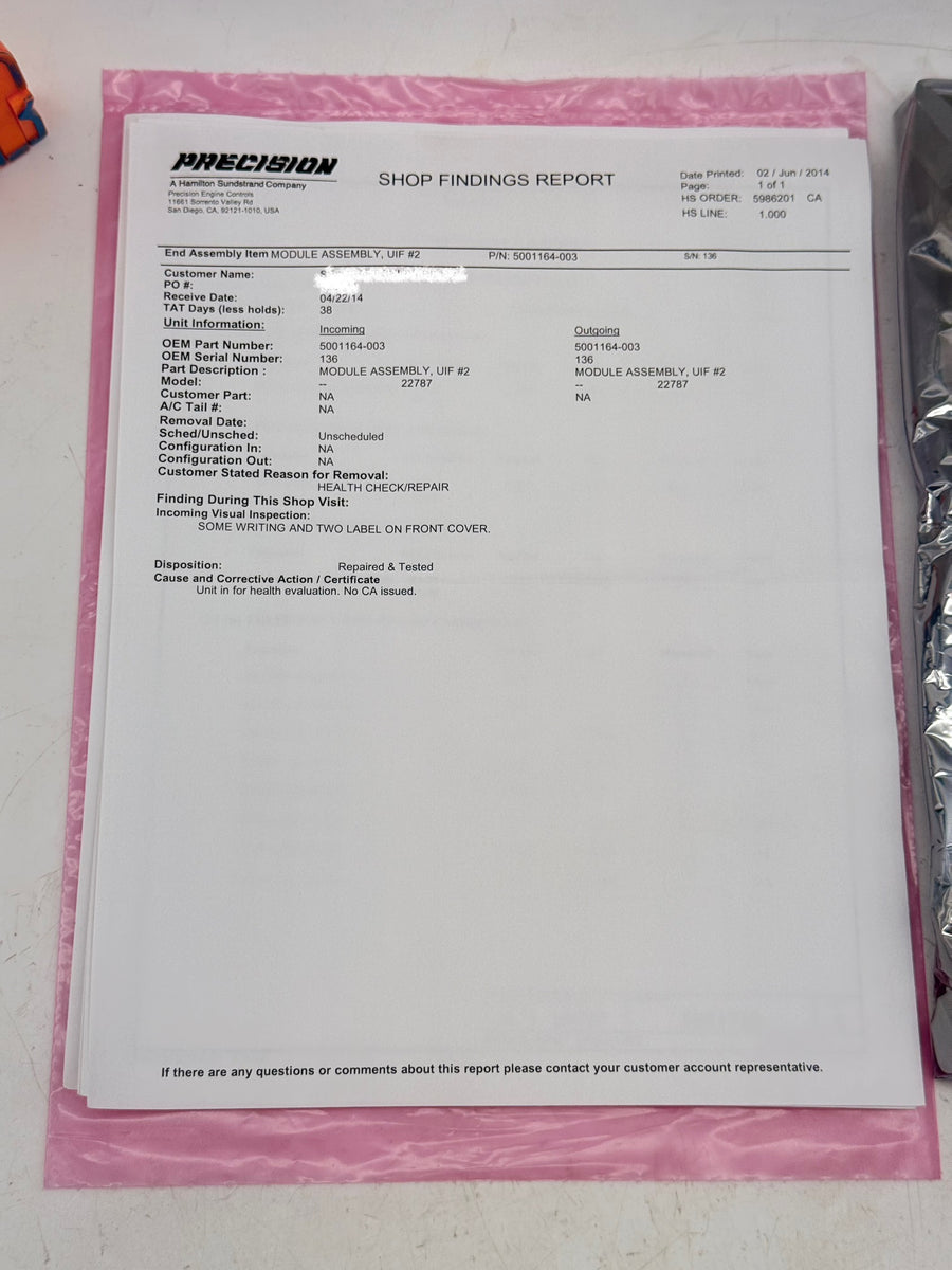 Bendix PECC Precision Engine Controls 5001164-003 UIF2 User Interface ...