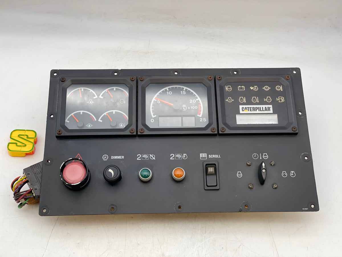 Caterpillar Engine Control Panel w/ Cole Hersee 74601-01 Dimmer Switch ...