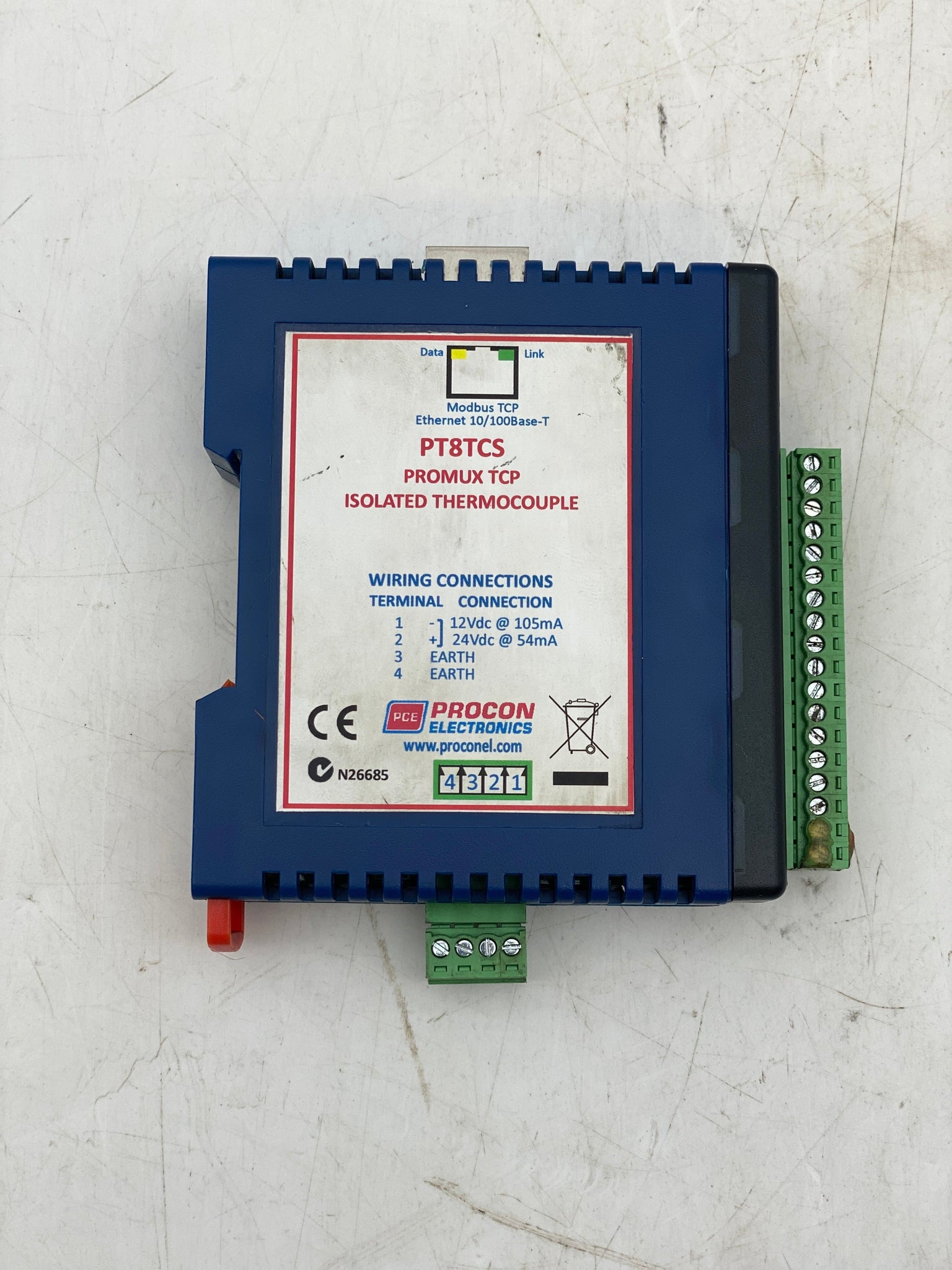 Procon PT8TCS Promux TCP 8 Thermocouple Input Module Isolated (Used) – Gulf Asset Recovery