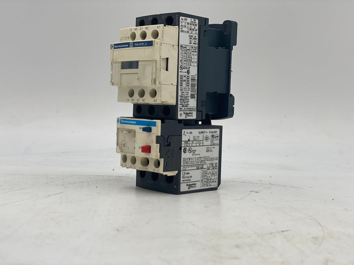 Telemecanique LC1D18G7 Contactor w/ LRD10 Overload Relay (Used) – Gulf ...