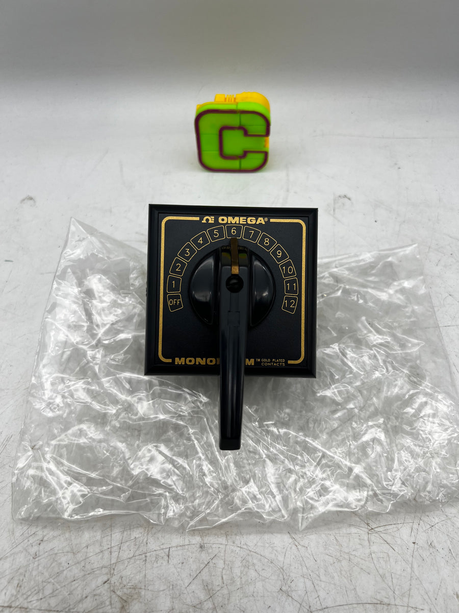 Omega OSWG3-12-PG Monogram Series Rotary Selector Switch, 3", 12-Posit ...