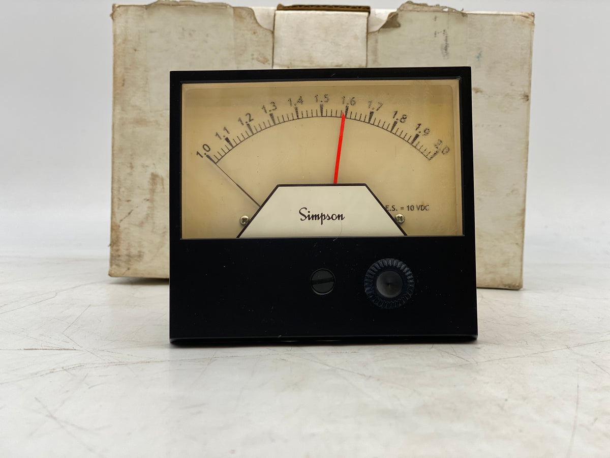 Simpson 3324 SSP Meter Relay Power 120VAC, Input 10VDC Range 1.0-2.0 ...