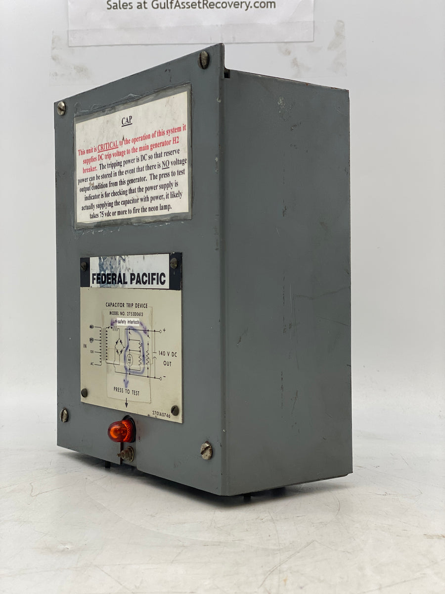 Federal Pacific Electric 2753D0613 Capacitor Trip Circuit (Used) – Gulf ...