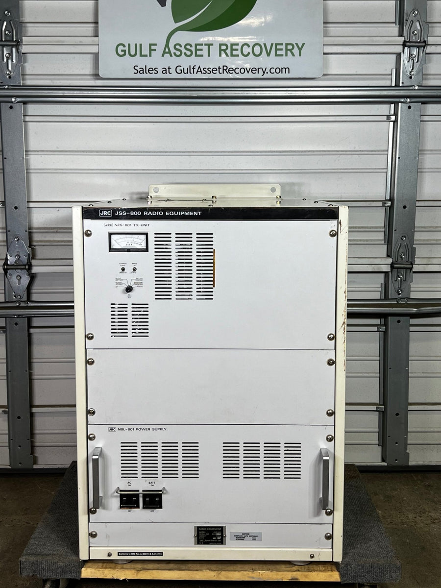 JRC JSS-800 Radio Equipment w/ NZS-801 TX Unit & NBL-801 Power Supply ...