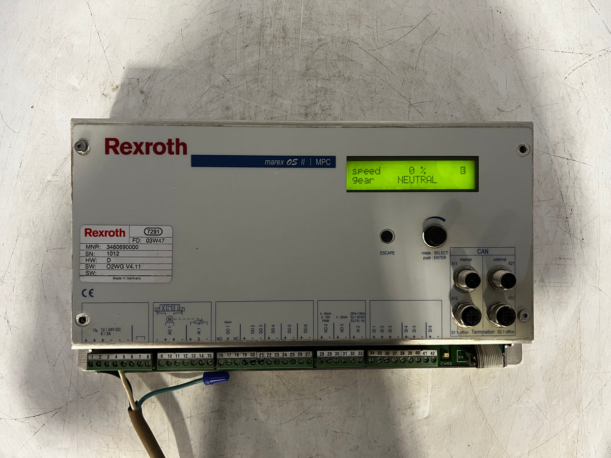 Rexroth 3460690000 Marex OS II MPC Modular Control Unit (Used) – Gulf ...