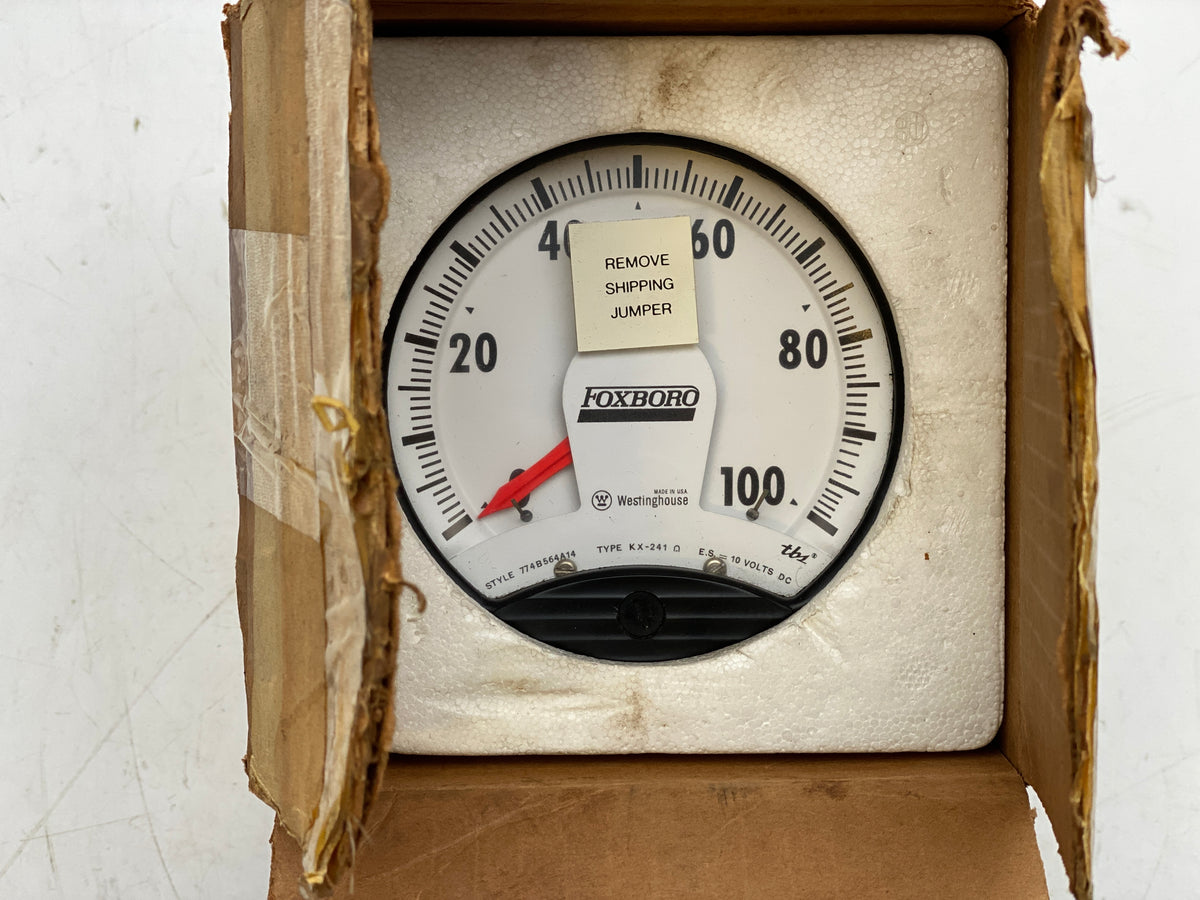 Foxboro 65PX-VW Style B Panel Meter 0-100 Units 0-10VDC Input (Open Bo ...