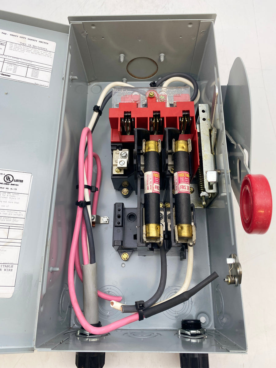 Eaton Cutler-Hammer DH261FRK Heavy Duty Safety Switch 30A 600VAC 3-Pol ...