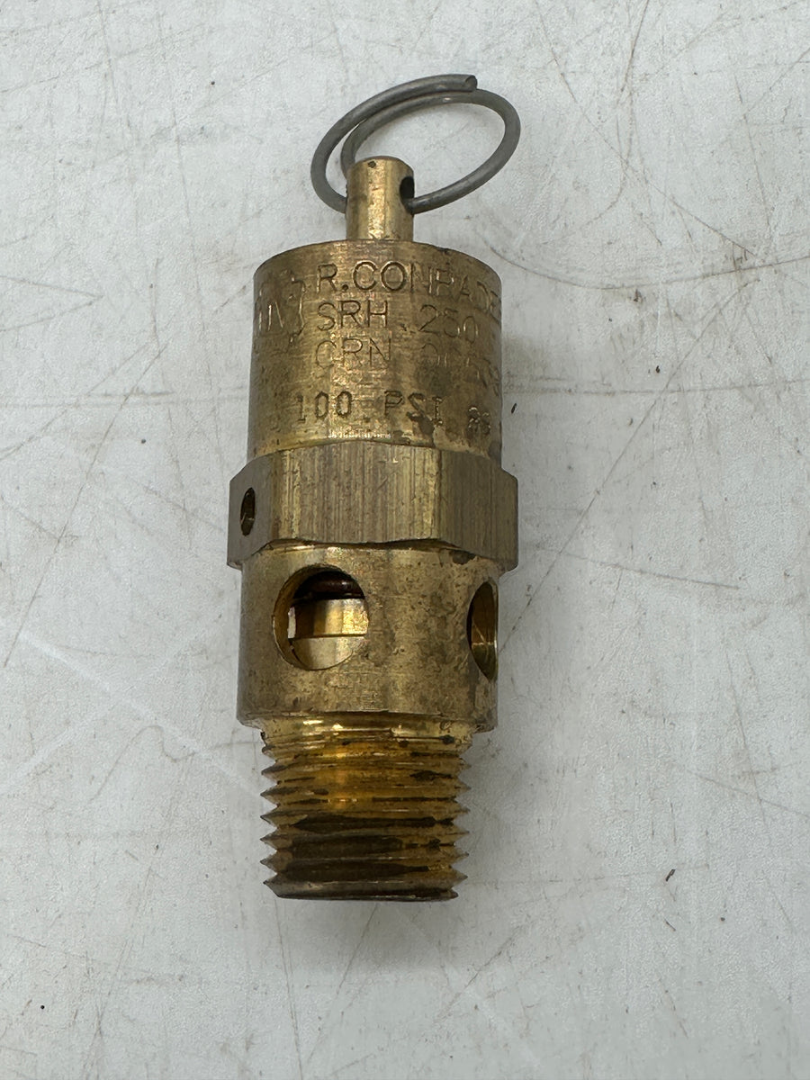 Conrader SRH250-1/4 100 SST Air Safety Valve with Hard Seat Valve Type ...