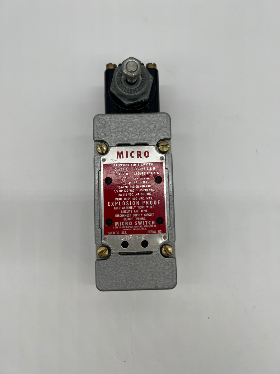 Micro Switch 151ML1-E1 Precision Limit Switch, Grey (No Box) – Gulf ...