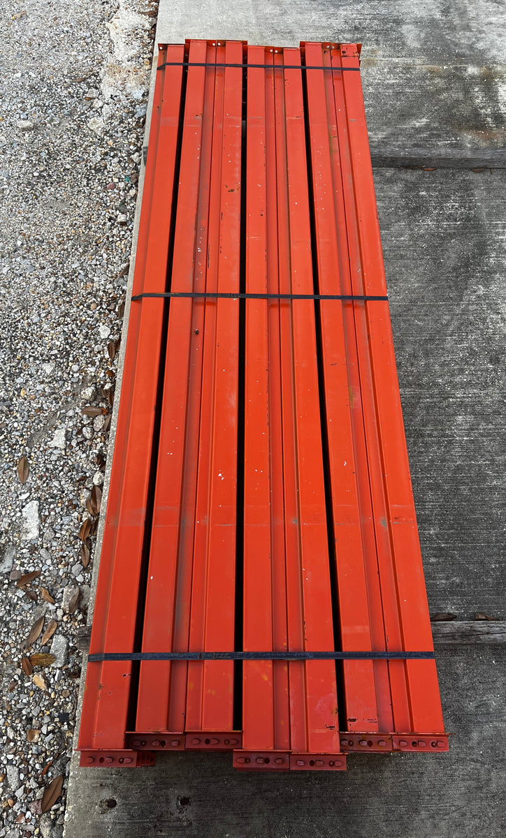 Pallet Rack Beam 120" x 5” 3-Stud Shield Teardrop *Lot of (35)* (Used ...