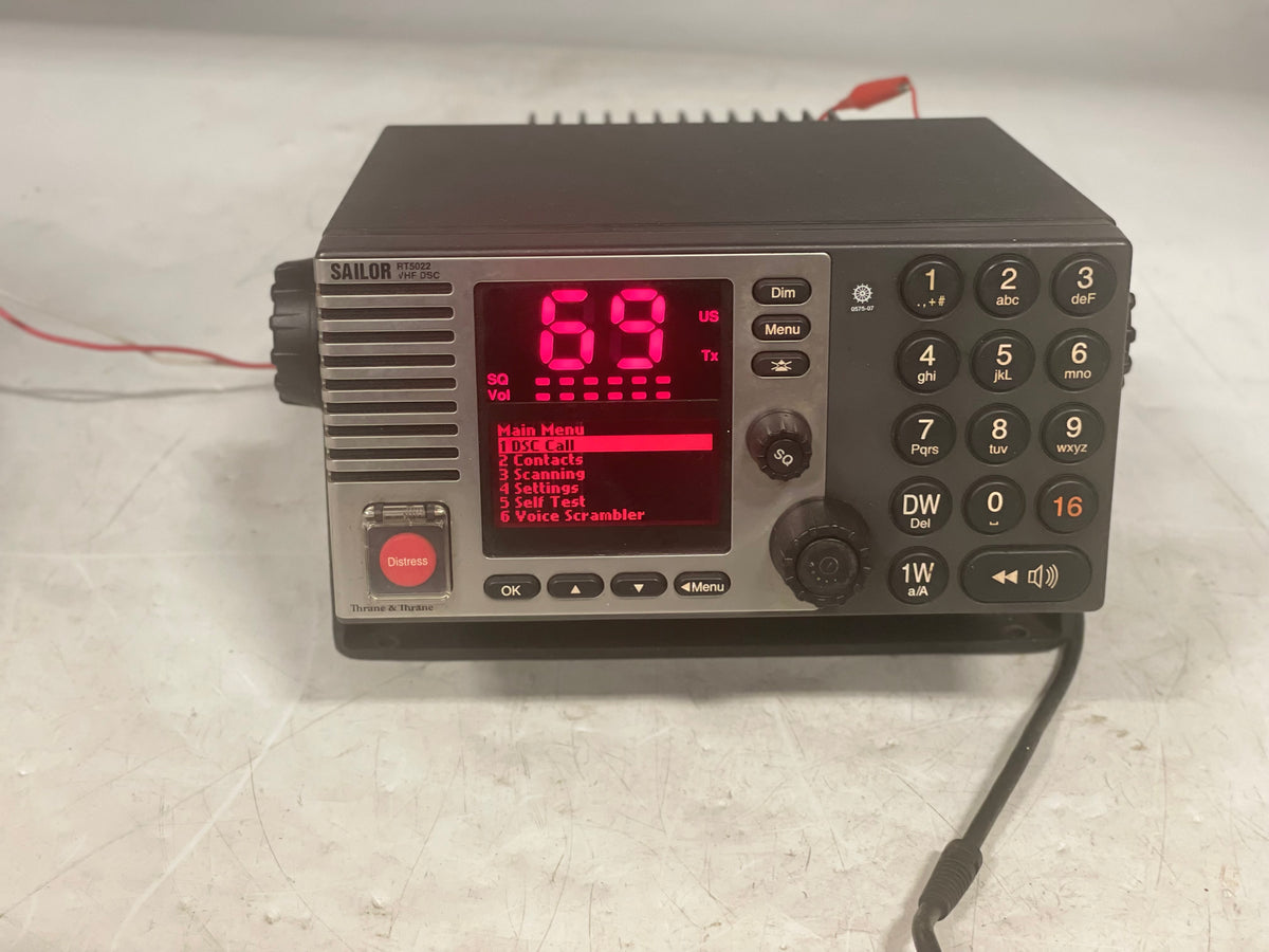 Sailor Thrane & Thrane RT5022 VHF DSC w/ Mounting Bracket And Handset ...
