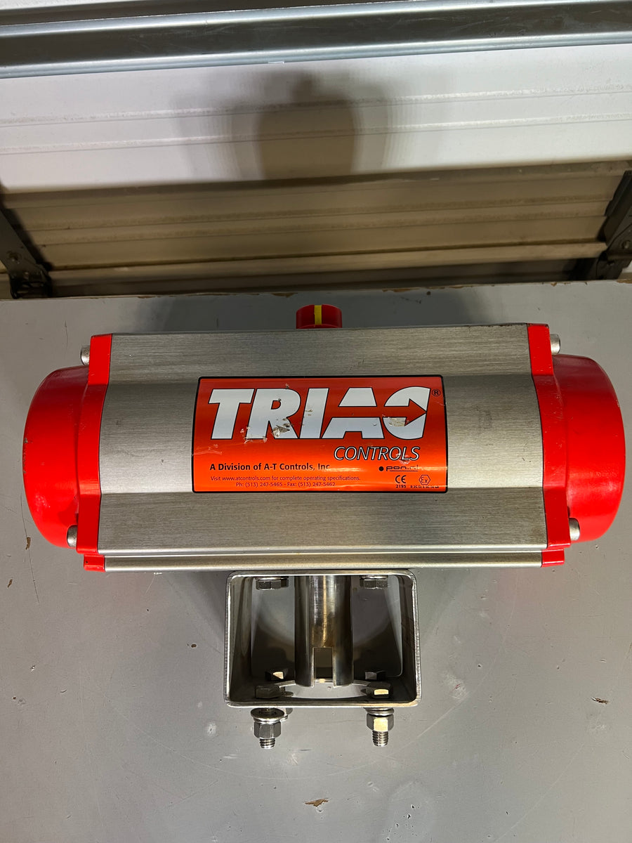 A-T Controls Triac 3R1000SR6 Pneumatic Rack & Pinion Actuator (No Box ...