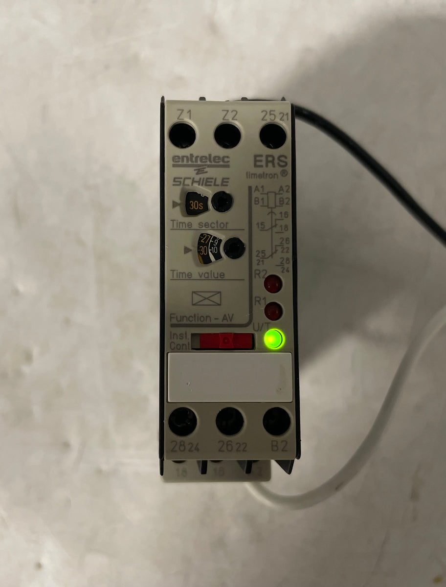 Entrelec Schiele 2.430.103.02 ERS Timetron ON Delay Timer Relay, 0.05s ...