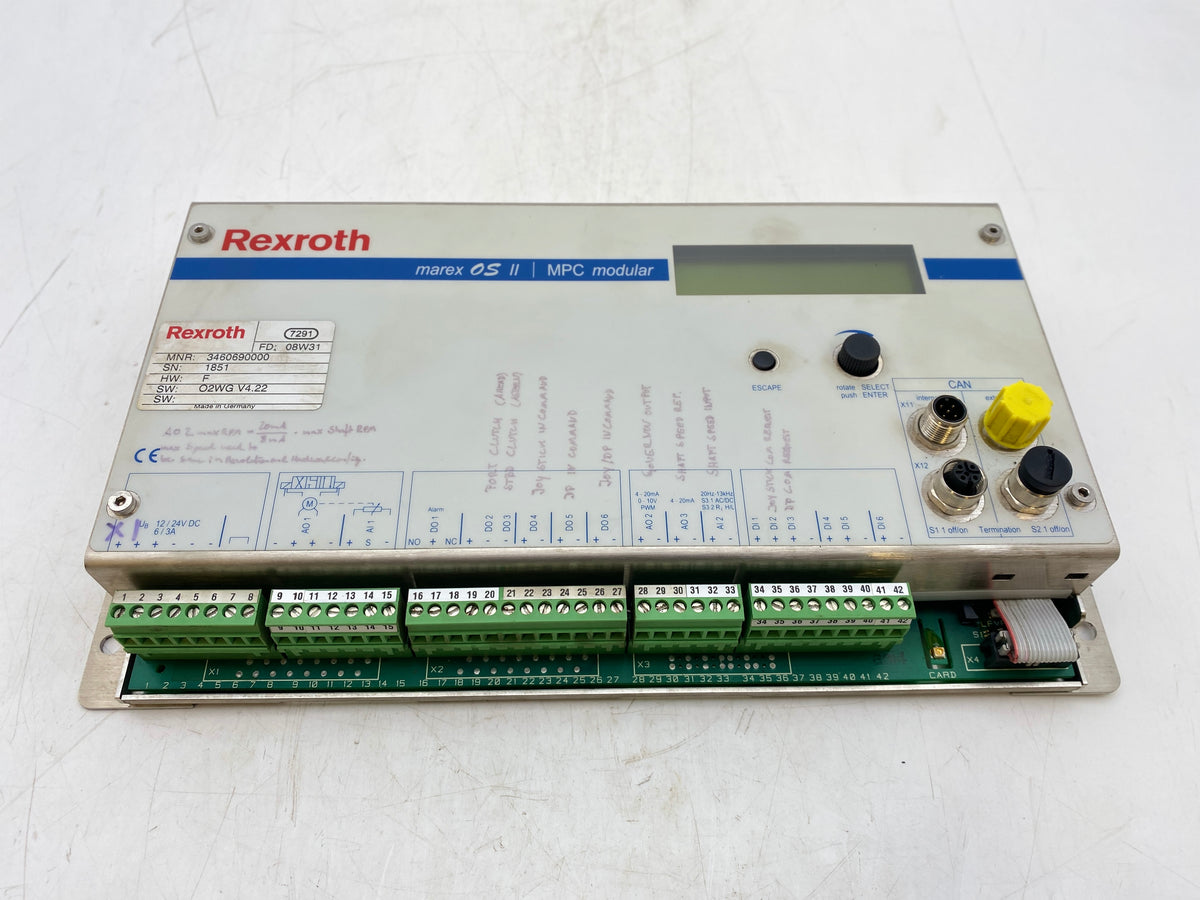 Rexroth 3460690000 Marex OS II MPC Modular Control Unit (Used) – Gulf ...