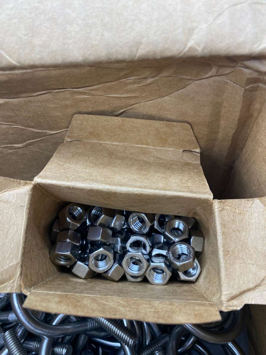 Stainless Steel U Bolt 3/8"-16 X 1-1/2" X 3" With Nuts, *Box of (100 ...