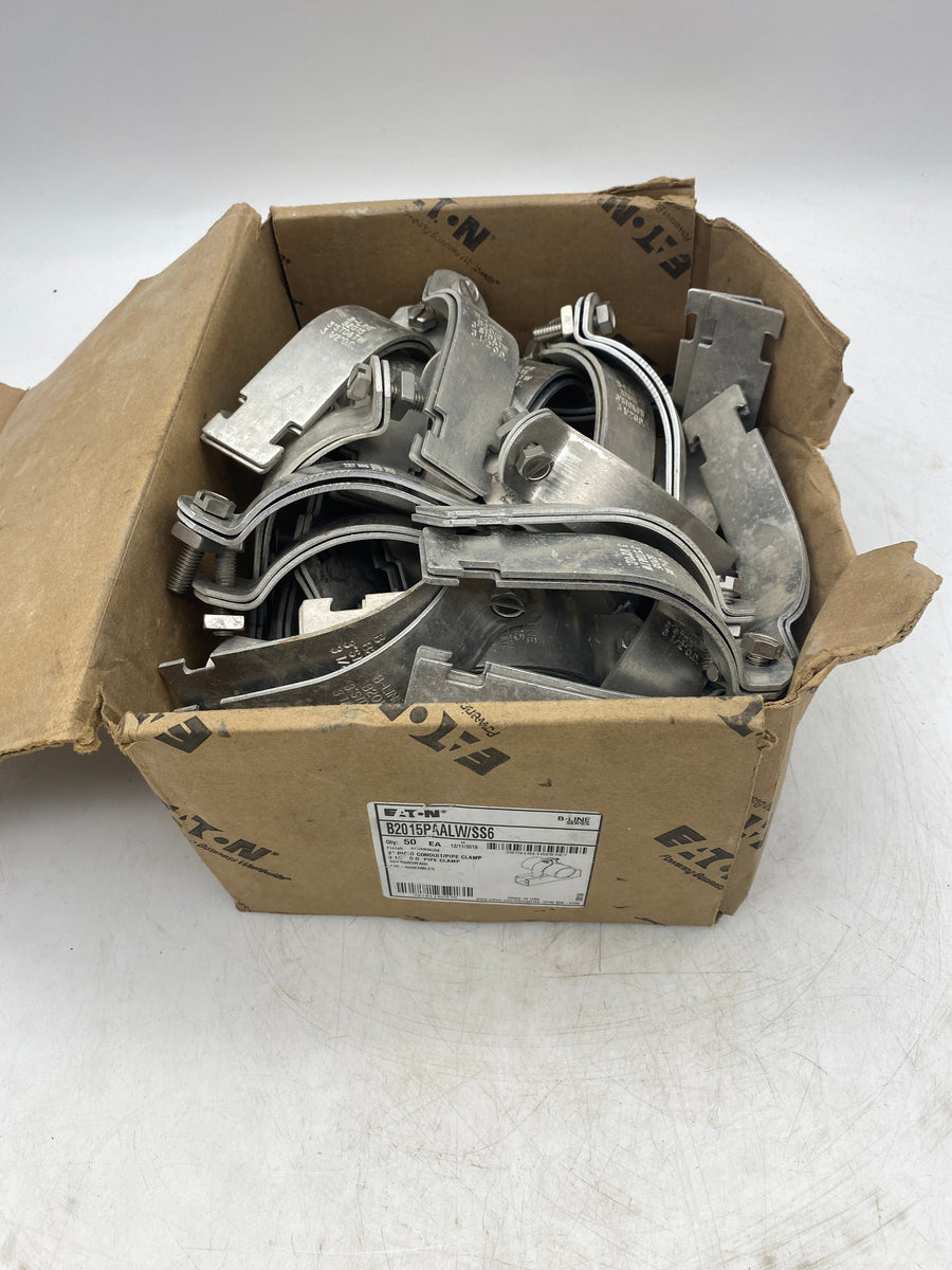 Eaton B2015PAALW/SS6 Rigid Conduit/Pipe Clamp, 3" *Box of (44)* (Open ...