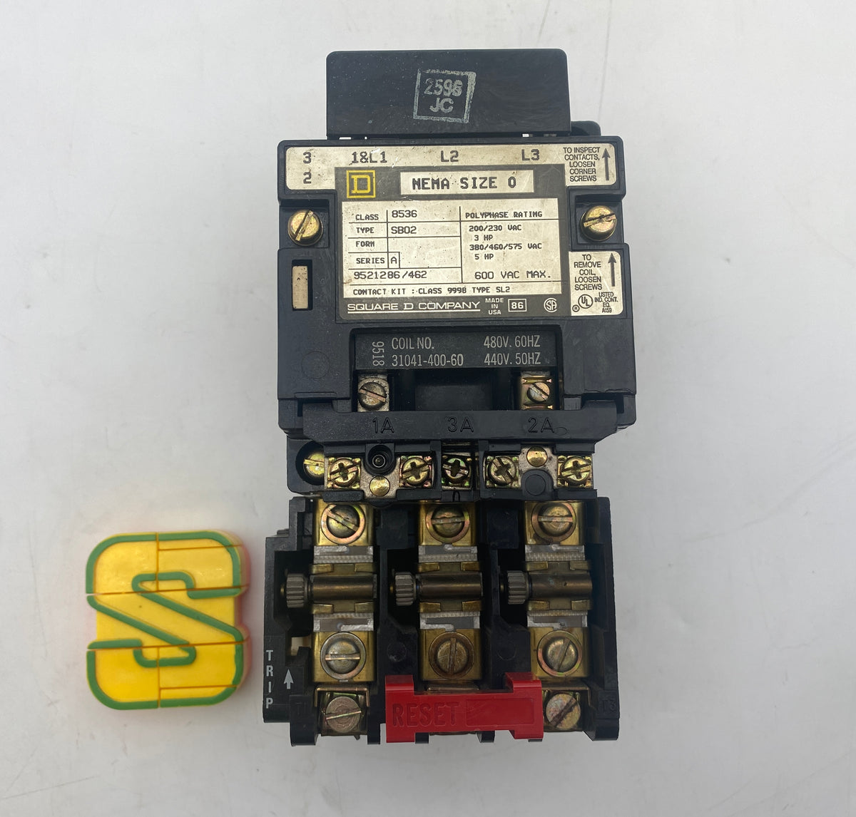 Square D 8536SB02 Series A Nema Size 0 Motor Starter (Used) – Gulf ...