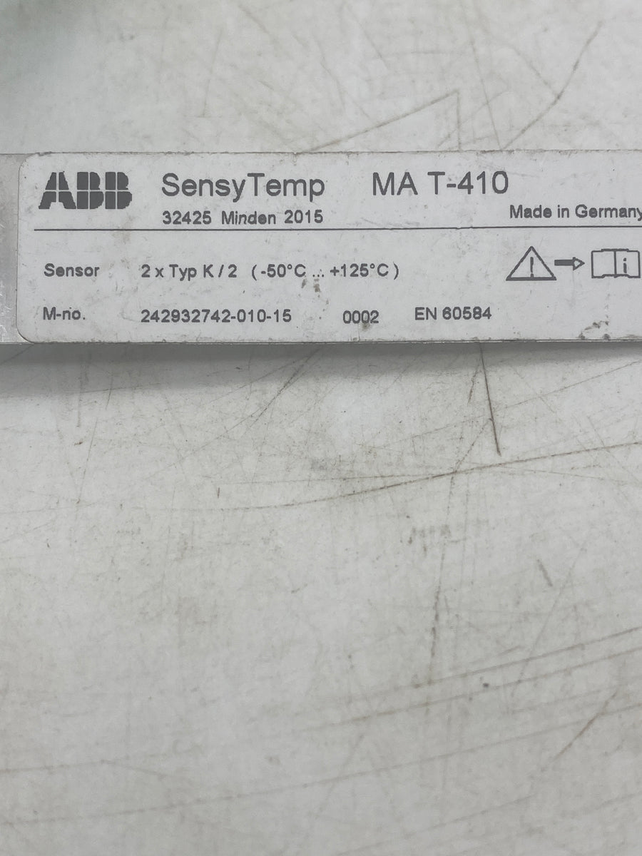 ABB SensyTemp 242932742-010-15 Industrial Thermometer, MA T-410 (No Bo ...