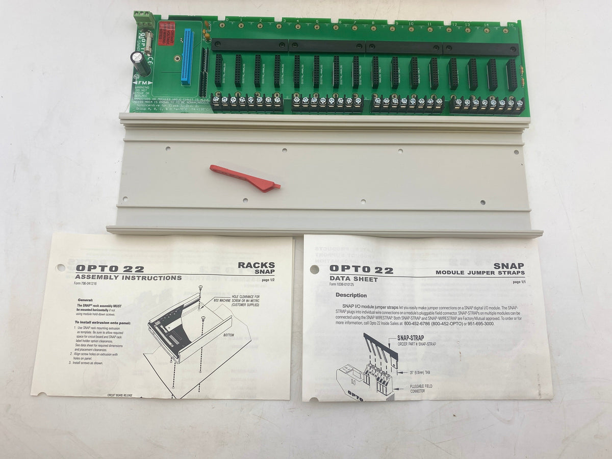 Opto 22 SNAP-B16MC 16 Module PLC Rack Chassis (New) – Gulf Asset Recovery