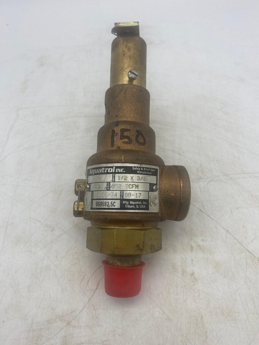 Aquatrol 570DCMK 1/2" X 3/4" Safety Relief Valve 150 PSI (No Box ...
