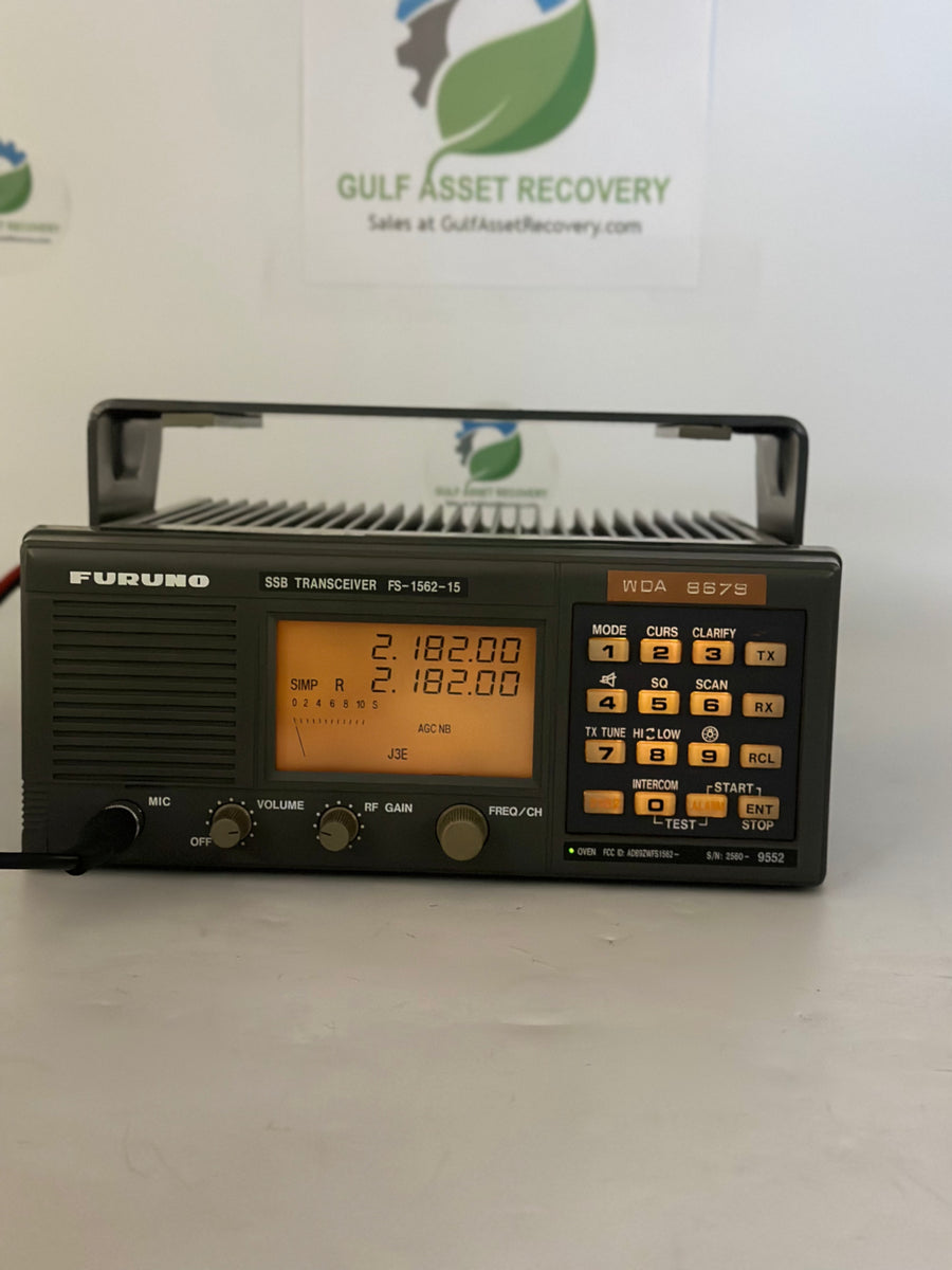 Furuno FS-1562-15 SSB Transceiver Unit w/ Bracket, Handset, Pwr Cord ...