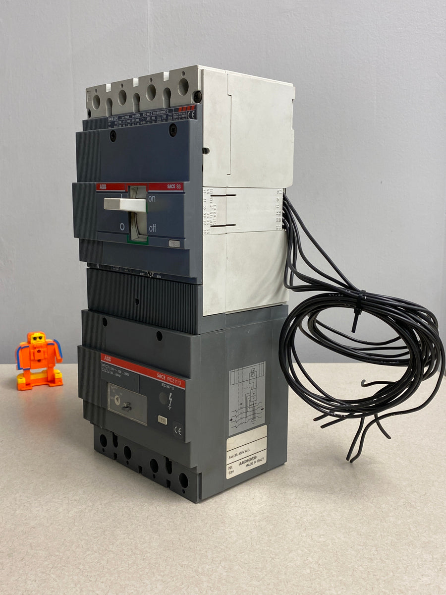 ABB SACE S3 S3H-RC211/3 Circuit Breaker, Aux. 3A, 400VAC, AA00169339 ...