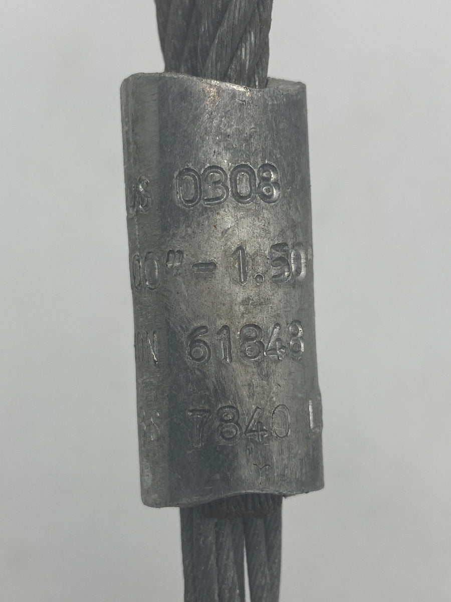 Slingco ZCS0308 Double Eye Cable Sock Cable Grip 1.0-1.5" Galv. Steel ...
