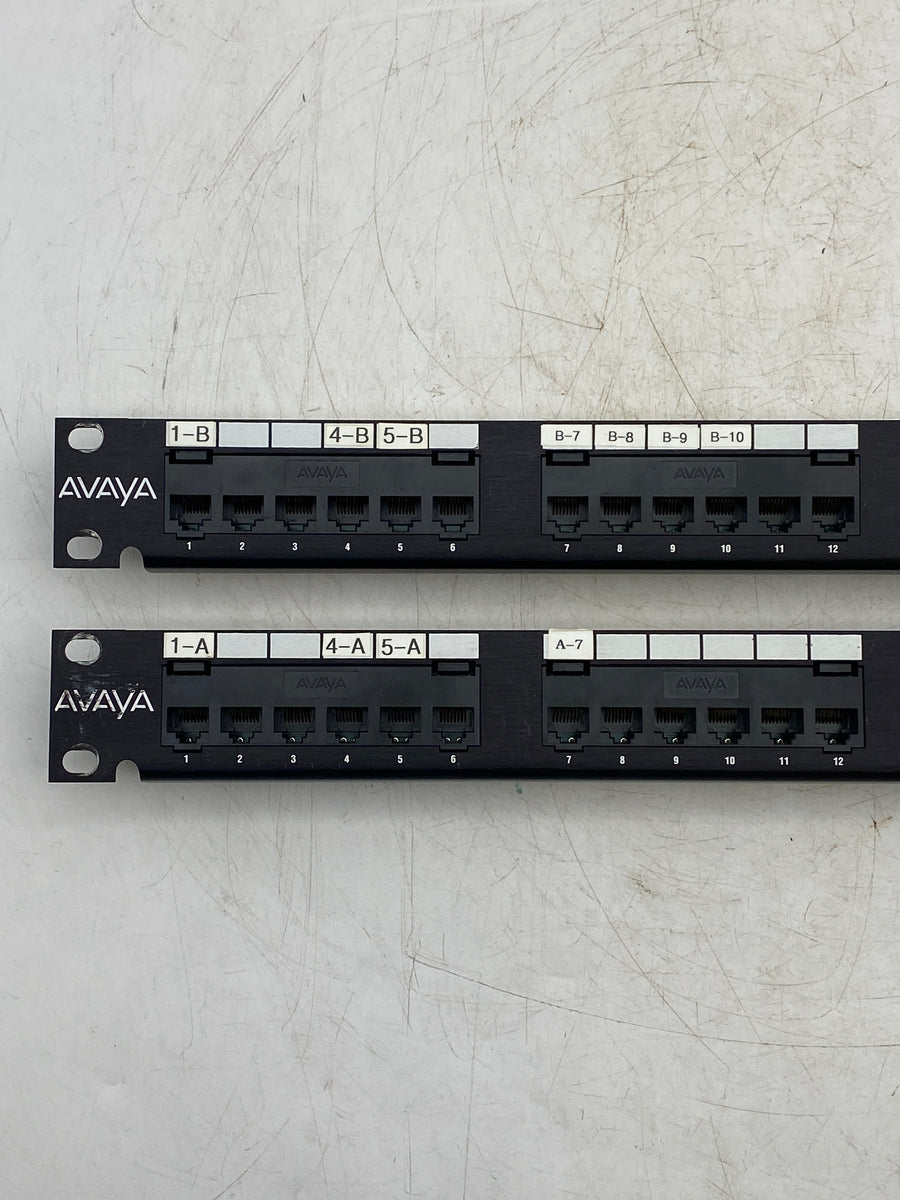 Avaya 1100PSE-24 EIA-568B Power Sum Panel, 24-Port *Lot of (2)* (Used ...