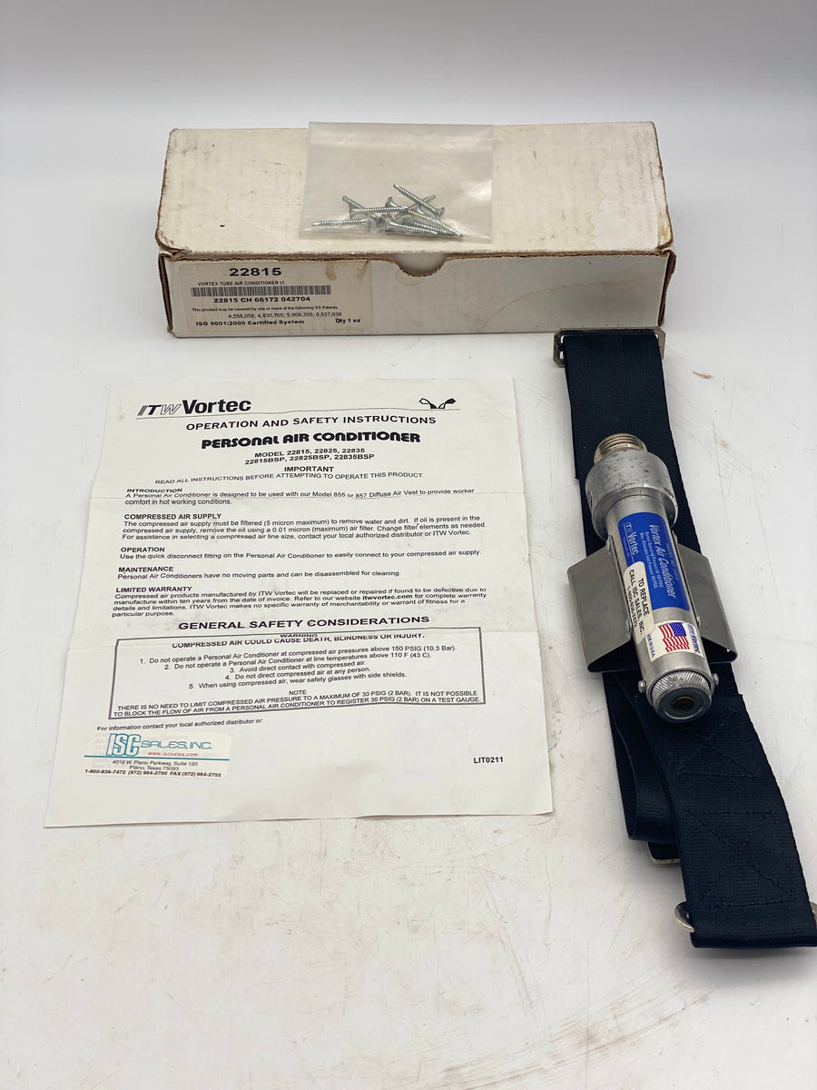 ITW Vortec 22815 Vortex Tube Personal Air Conditioner (New) – Gulf ...