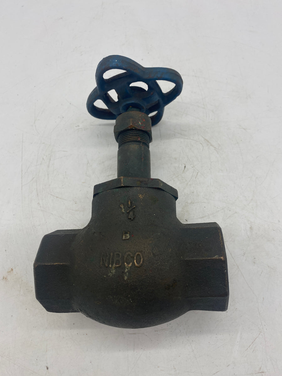 Nibco T-211-Y, 1 1/4" Globe Valve, Bronze, 125 SWP, 200 WOG (No Box ...