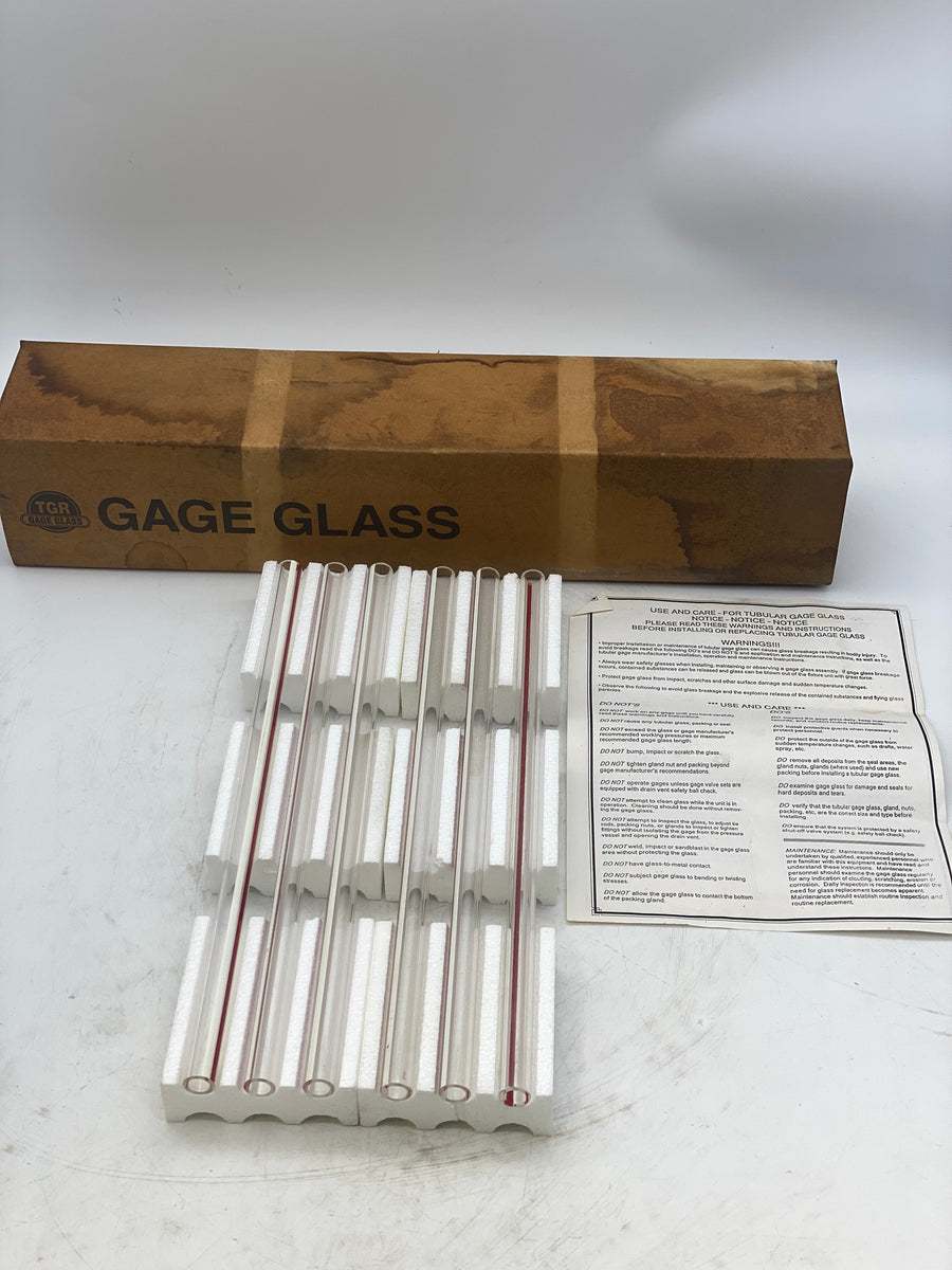 TGR REDLINE Gage Glass, 5/8" x 15" *Box of (6)* (Open Box) – Gulf Asset ...