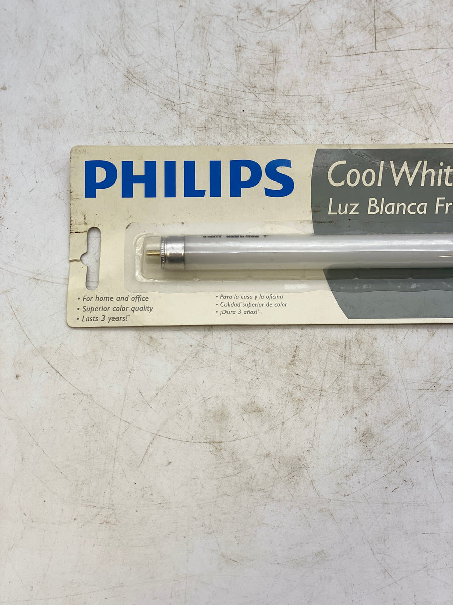 Philips F8T5/CW Plus Cool White Fluorescent Tube Light Bulb, 8W, 12 ...