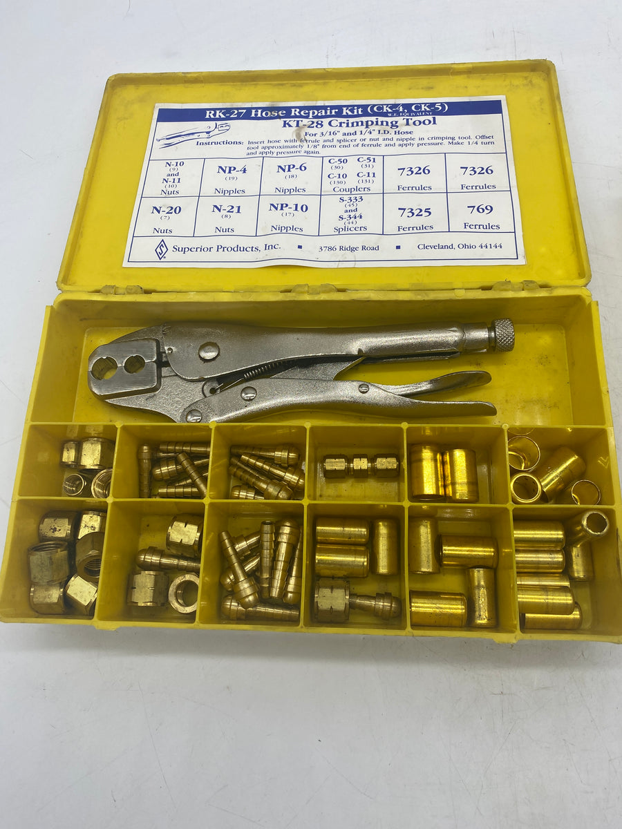 Superior Products RK-27, CK 4&5 Hose Repair Kit, 3/16" & 1/4", *Lot of ...