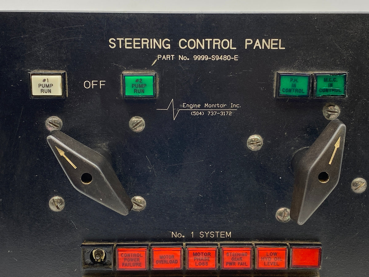 EMI Engine Monitor Inc. 9999-S9480-E Pilothouse Steering Control Panel ...