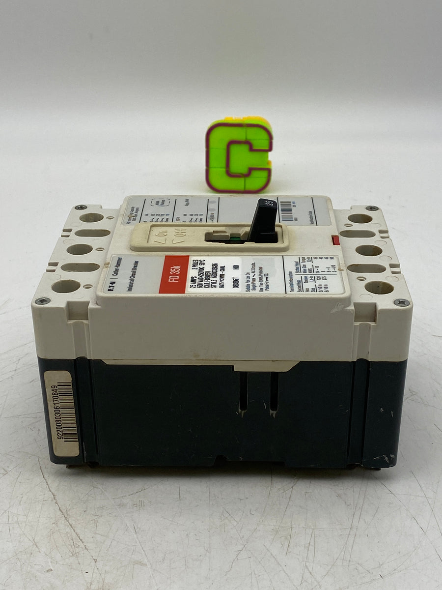 Eaton Cutler-Hammer FD3025V Circuit Breaker, 25A, FD 35k (Used) – Gulf ...
