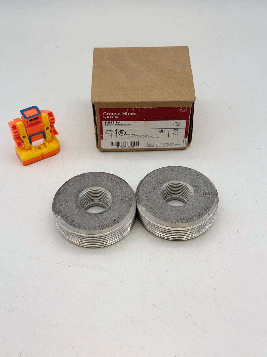 Eaton Crouse-Hinds RE83-SA Conduit Hub Reducer 3"x1" *Box of (2)* (New ...