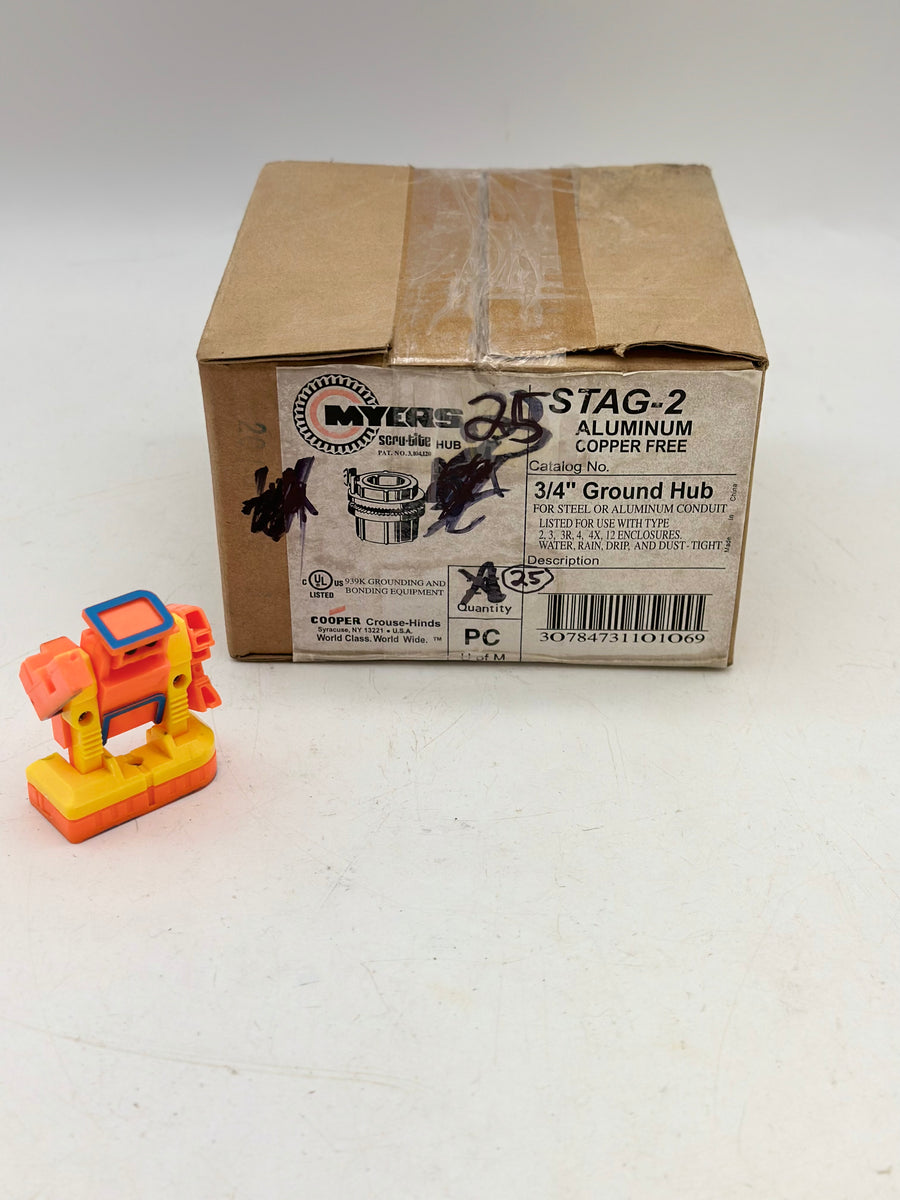 Myers Crouse-Hinds STAG-2 Ground Hub, 3/4" *Box of (25)* (New) – Gulf ...