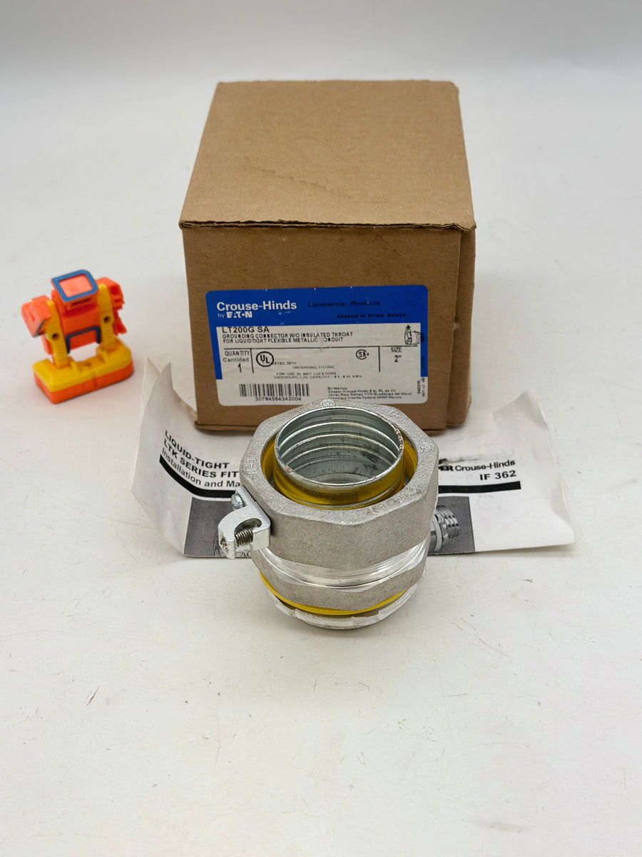 Eaton Crouse-Hinds LT200G-SA Liquidtight Straight Connect w/ Ground 2 ...
