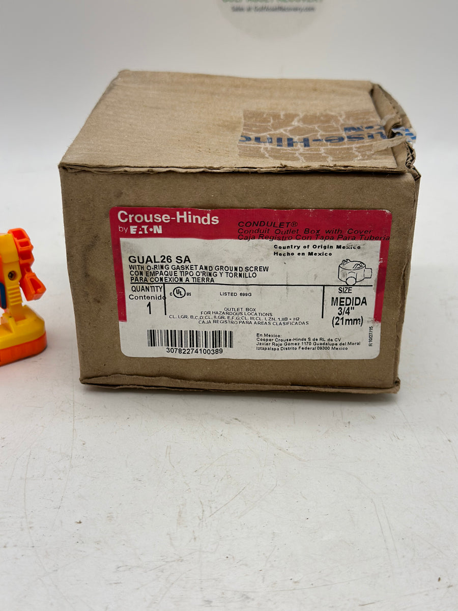 Eaton Crouse-Hinds GUAL26-SA Conduit Outlet Box 3/4" (New) – Gulf Asset ...