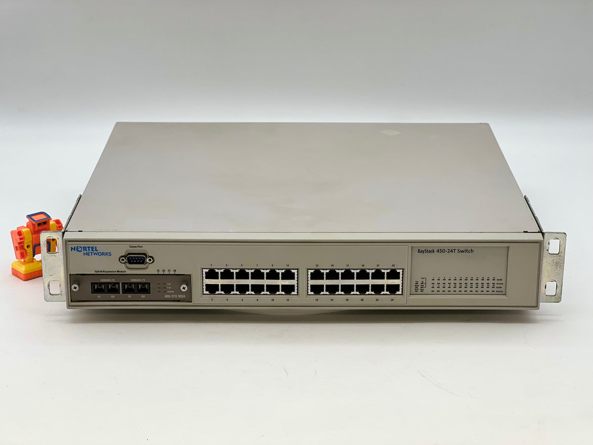 Nortel BayStack 450-24T 24 Port Network Switch (Used) – Gulf Asset Recovery