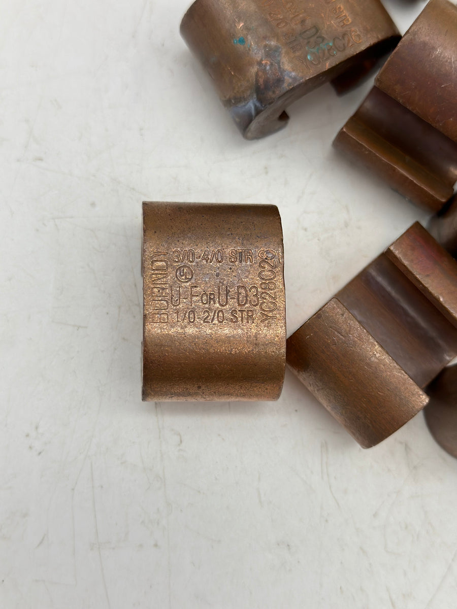 Burndy YC28C26, YC28C28 Comp Ground Tap Connect *Lot of (14)* (No Box ...