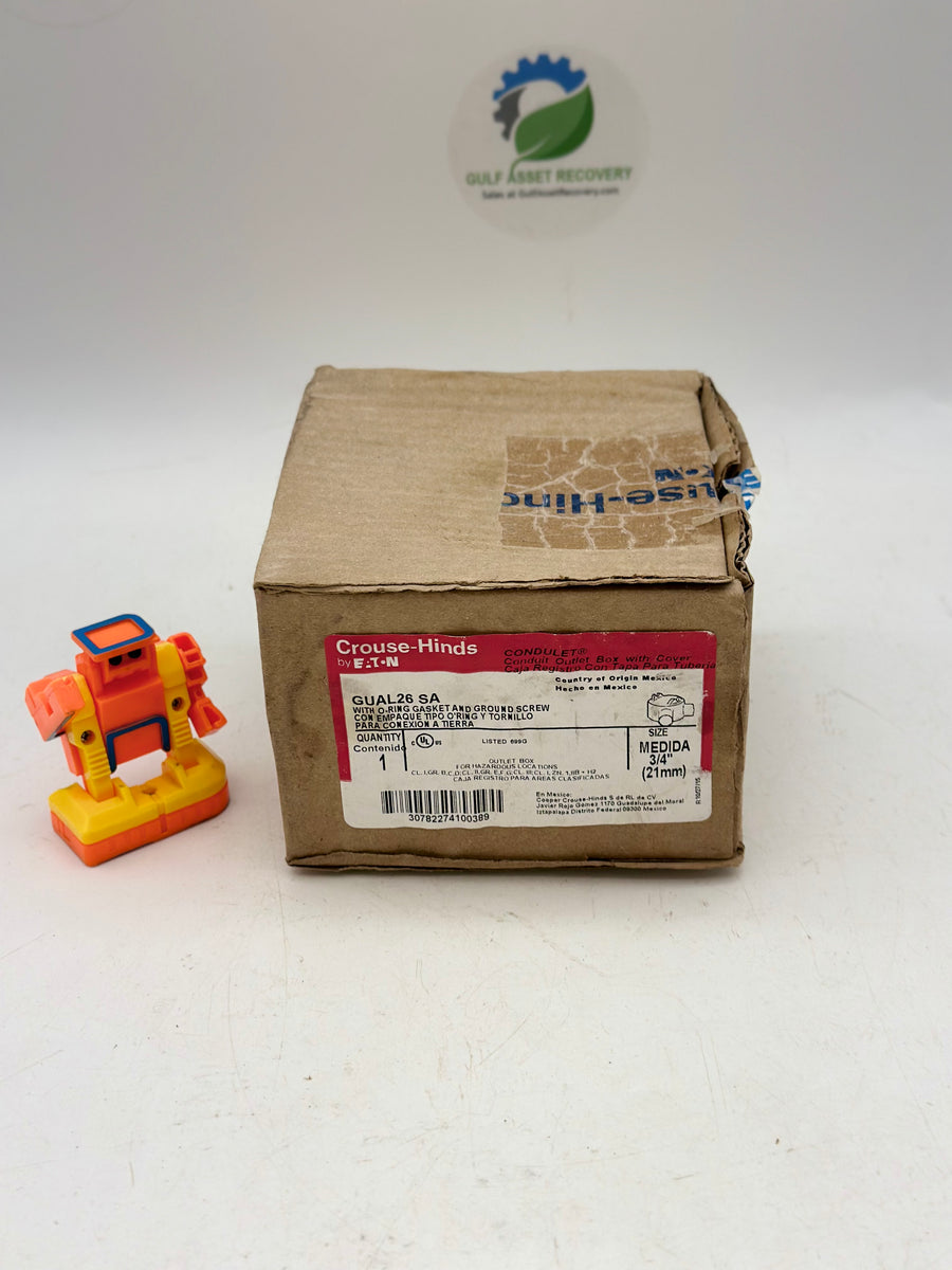 Eaton Crouse-Hinds GUAL26-SA Conduit Outlet Box 3/4" (New) – Gulf Asset ...