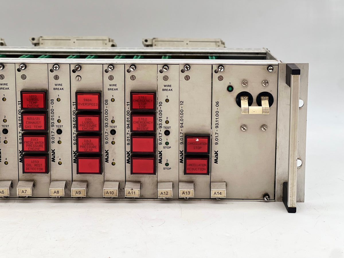 MaK Caterpillar 1.00.7-36.21.00-62 PCB Card Rack, No Back Enclosure Co ...