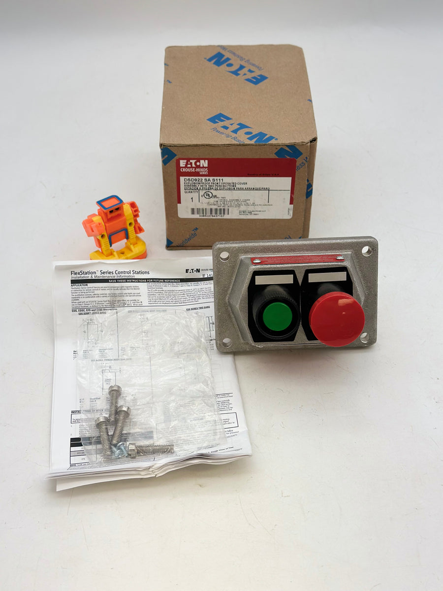 Eaton Crouse-Hinds DSD922-SA-S111 Expl. Proof Front Op. Pushbuttons (N ...
